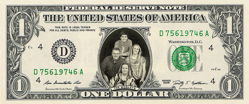 Custom Dollar Bills: Your Face On A REAL Dollar Bill