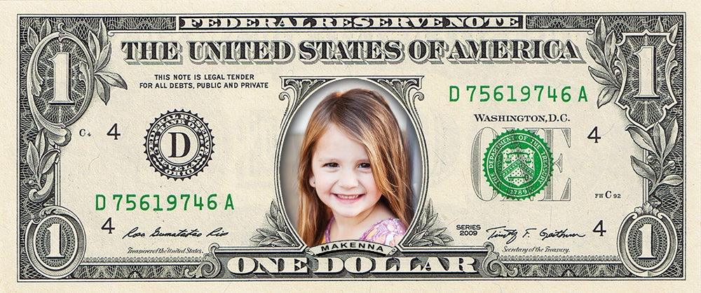 Custom Dollar Bills: Your Face On A REAL Dollar Bill